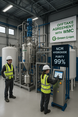 Green Li-ion and WMC Sign Strategic Agreement