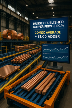Hussey Copper Introduces Hussey Published Copper Price
